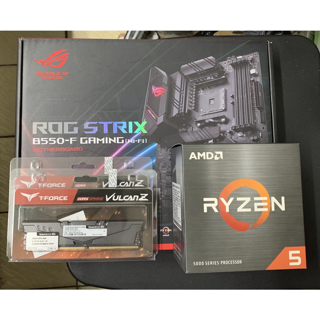 全新 AMD R5 5600X ASUS ROG STRIX B550-F GAMING WI-FI AMD 礦渣 | 蝦皮購物