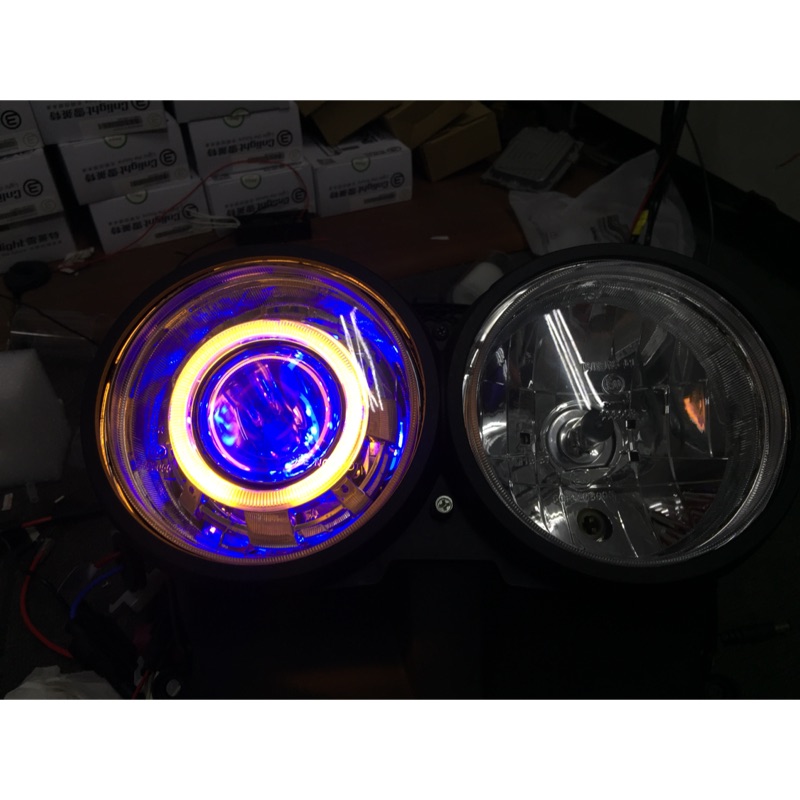 Bws 大奶 2.5吋魚眼燈具組 整套 含光圈 線組 hid 6000 | 蝦皮購物