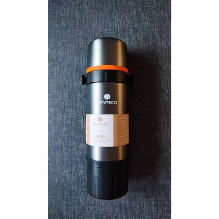 Santeco KAFE 保溫瓶咖啡金屬濾網雙層真空650ml (灰） | 蝦皮購物
