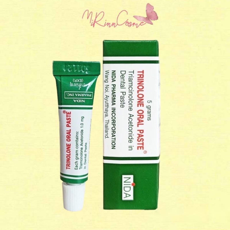 Trinolone 口服膏口腔熱敏膏 - NIDA 5g 泰國安全、有效 | 蝦皮購物