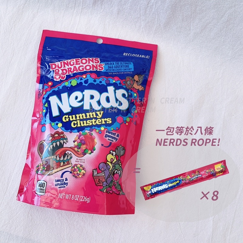 【奶油奶油】現貨+預購 美國 Nerds gummy 書呆子軟糖 彩虹口味 藍莓口味 226g | 蝦皮購物