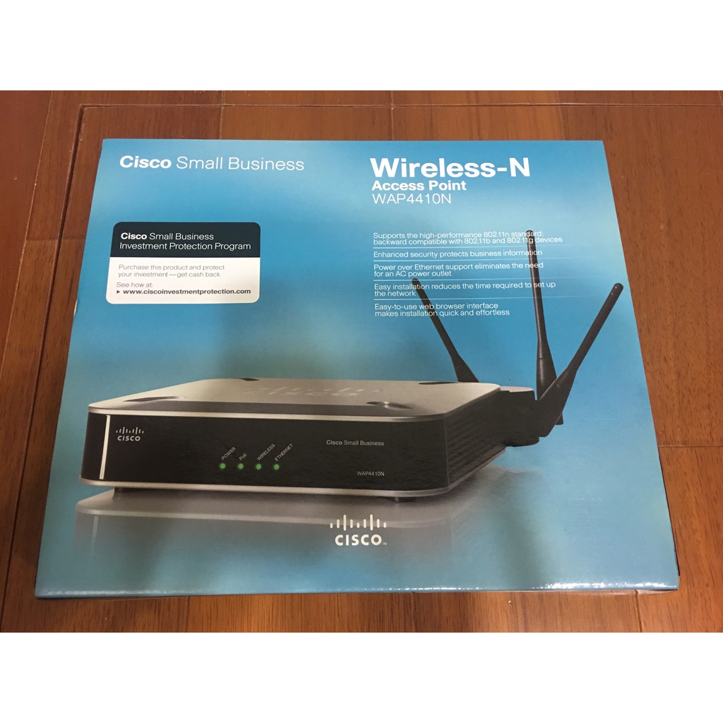 現貨 Cisco Small Business WAP4410N 802.11n 無線基地台 支援 PoE | 蝦皮購物