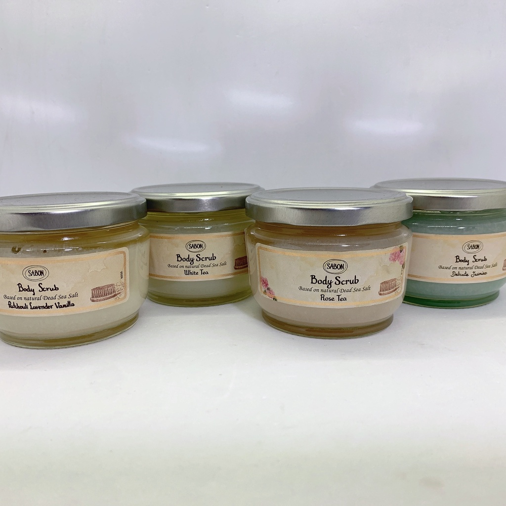 《限時特價！》SABON 磨砂膏 玫瑰茶語 /經典PLV /茉莉花語 /白茶 320g ★贈專用木勺★蝦皮免運 | 蝦皮購物