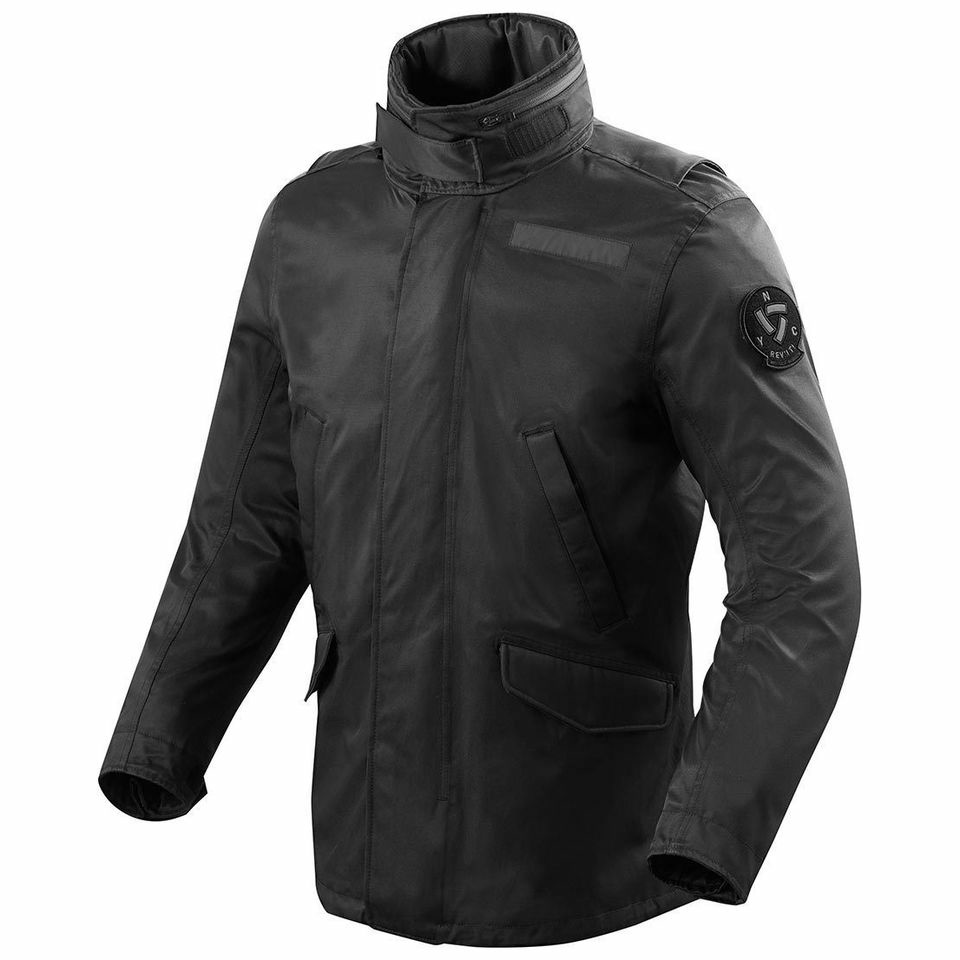 【德國Louis】REVIT 摩托車騎士防摔衣外套 黑色防水透氣防風舒適衣領收納式連帽重機騎士護具夾克 編號500372 | 蝦皮購物