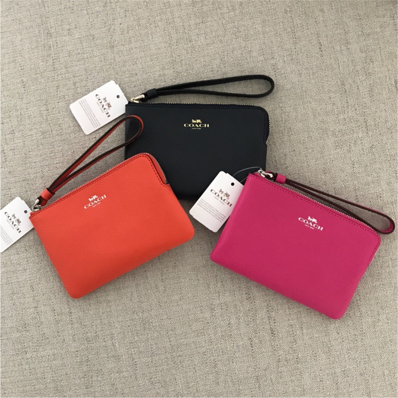 🏻現貨 Coach 58032 全皮質Coach Logo實用手拿包/零錢包👛Tiff美國好物分享 | 蝦皮購物