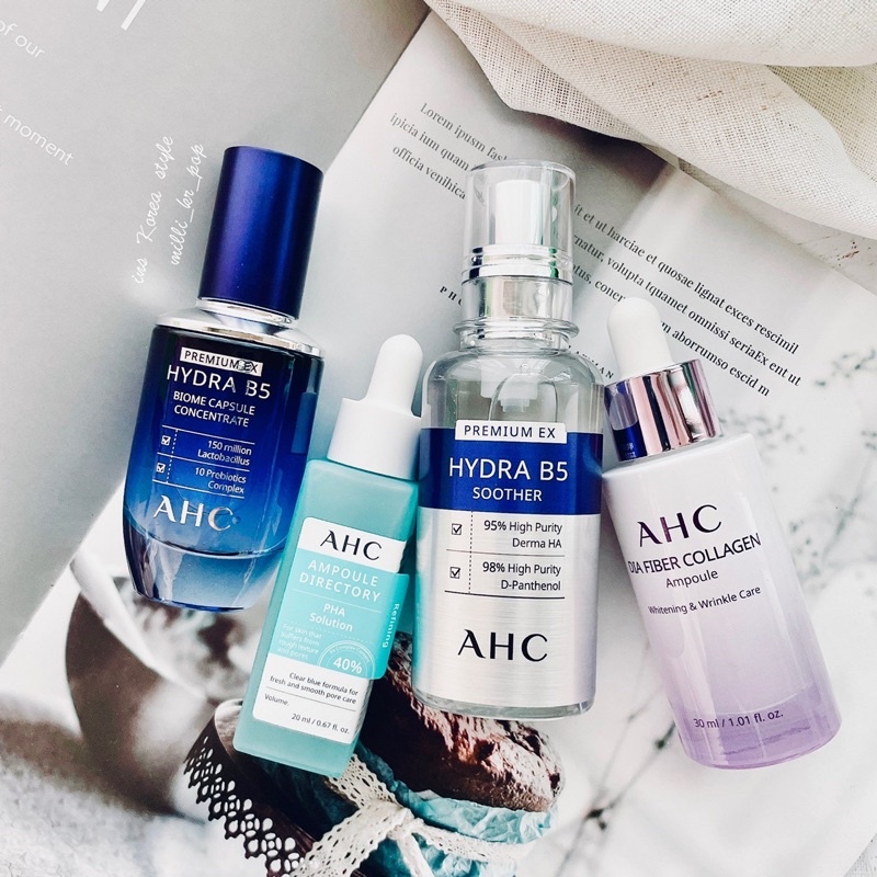 【米粒森】韓國 AHC 精華 精華液 保濕精華 透明質酸 B5 小藍瓶 | 蝦皮購物