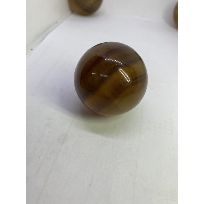 D2192天然原礦石/千層黃螢石球 直徑約49.9mm 重量約205g | 蝦皮購物