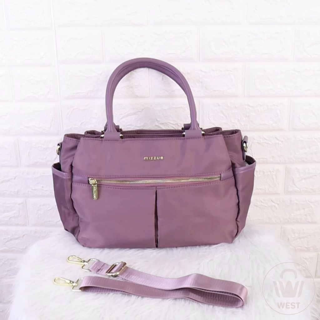 (台灣現貨) mizzue品牌 多層小托特 厚磅尼龍 輕巧斜背包 側背包 防水女包 肩背包 超輕量 長夾可放 XW041 | 蝦皮購物