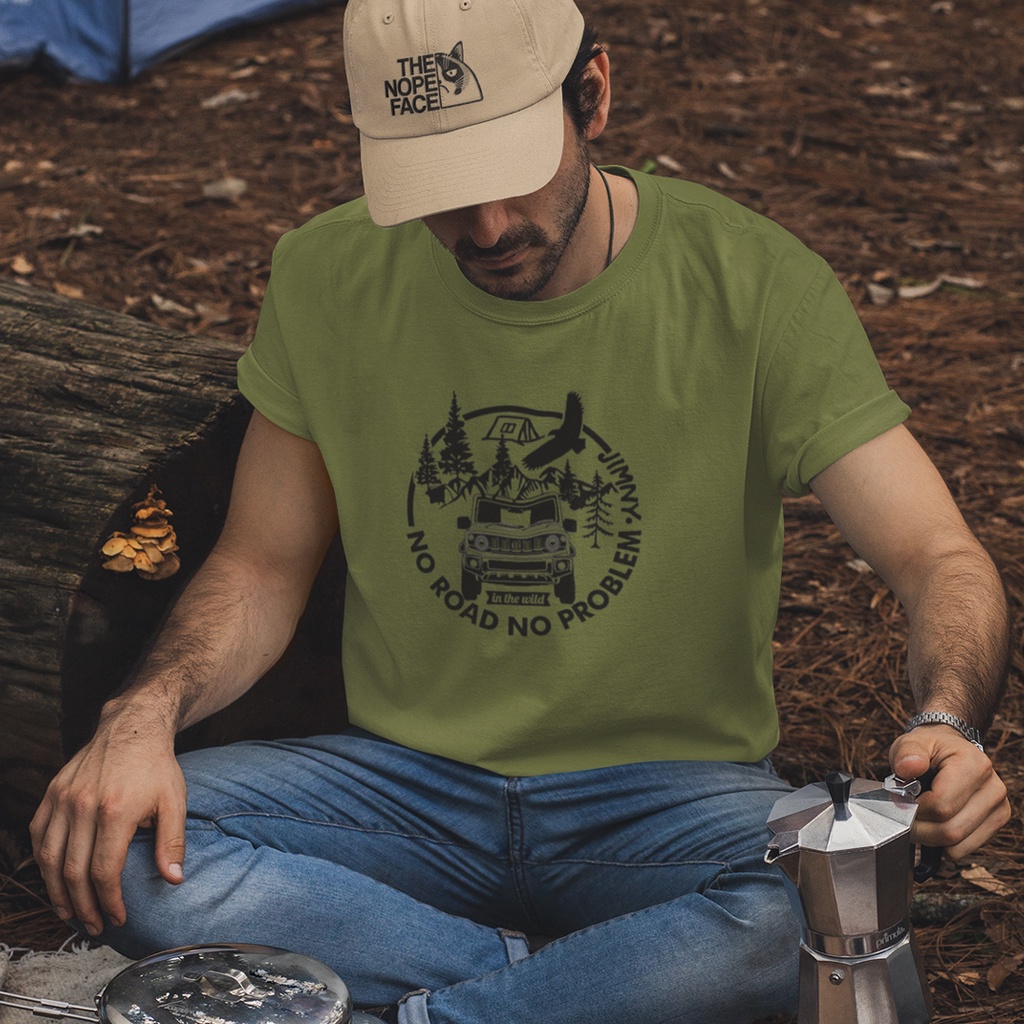 NO PROBLEM JIMNY 中性短袖T恤 7色 (現貨) 四驅車越野車4X4咖啡露營登山戶外生活旅行釣魚團體服 | 蝦皮購物