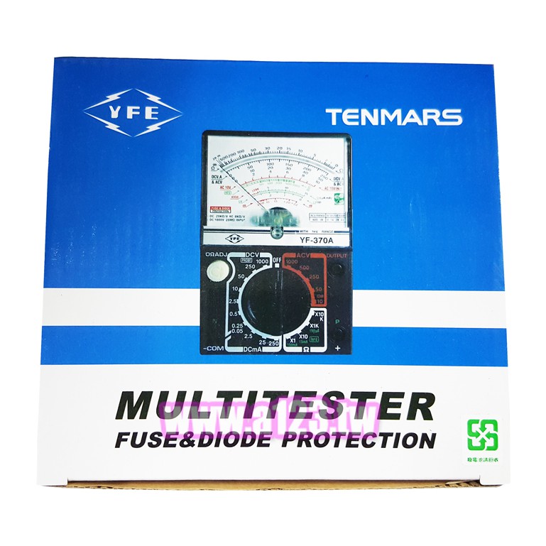 【含稅店】YFE 宇峰 TENMARS 泰瑪斯 指針式 YF-370A 三用電錶 交流直流 含稅 內附電池 | 蝦皮購物