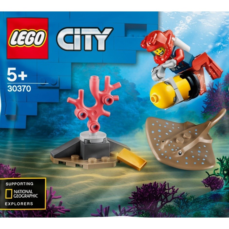 LEGO 30370 深海潛水員《熊樂家 高雄樂高專賣》Ocean Diver Polybag | 蝦皮購物