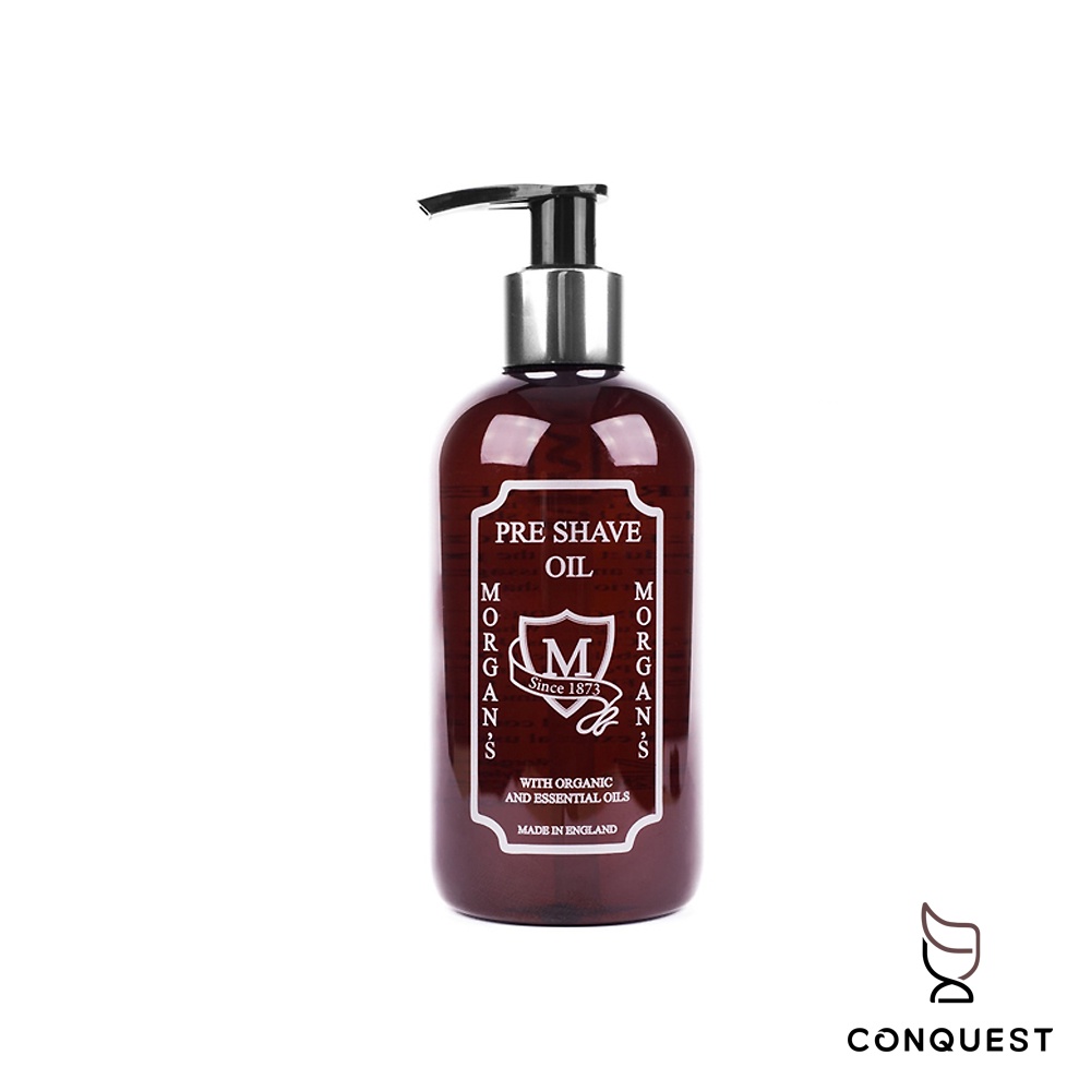 CONQUEST 】英國 Morgan's Pre Shave Oil 250ml 鬍前軟化油 鬍前油 潤滑降低刮傷 | 蝦皮購物