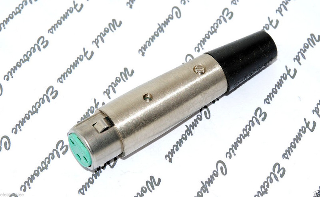 Switchcraft A3F XLR / CANNON 鍍銀 平衡母頭 連接頭 麥克風接頭 x1個 | 蝦皮購物