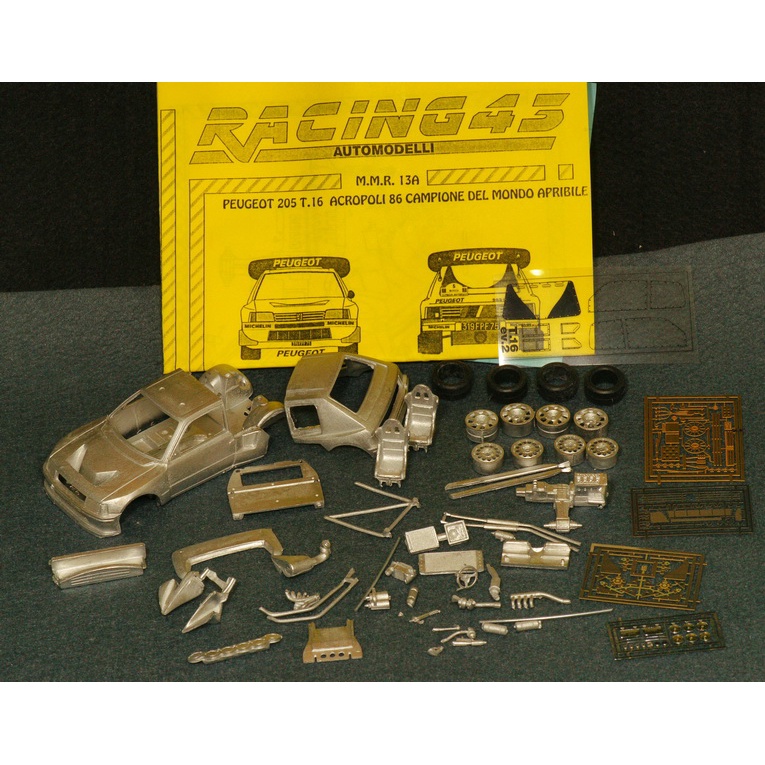 1/43 Racing43 超精密金屬套件 Peugeot 205 T16 引擎內構 | 蝦皮購物
