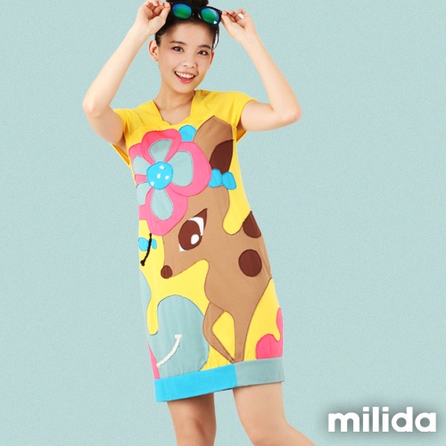 milida 可愛小鹿洋裝 MMRYFP027 | 蝦皮購物