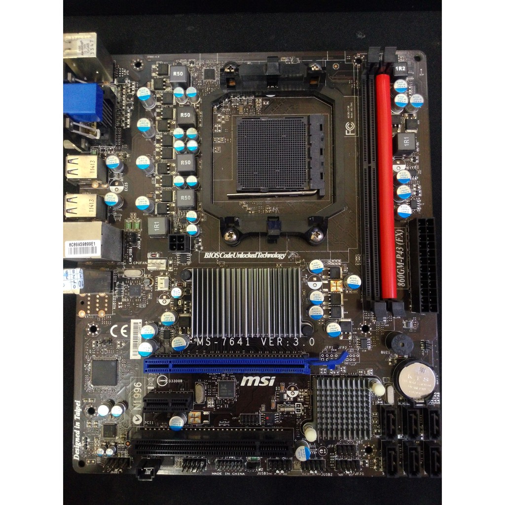 【瑕疵品】MSI 860GM-P43(FX) AM3+ 主機板 附背板 + Athlon II X2 245 | 蝦皮購物