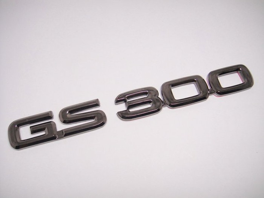 LEXUS 凌志 "GS 300" GS300 後車箱字體 LOGO 字標 鍍鉻黑 | 蝦皮購物