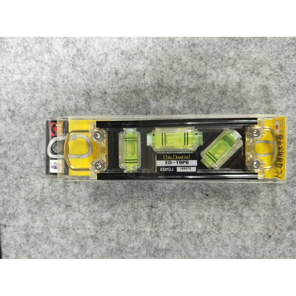 日本EBISU 雙吊掛式強磁水平儀 水平尺 ED-TBPB 雙掛式3泡 | 蝦皮購物