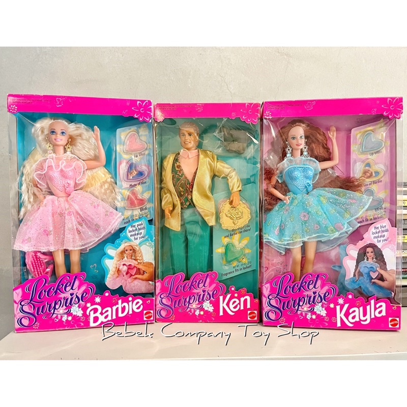 1993 Mattel locket surprise Barbie ken kayla 古董玩具 芭比娃娃 古董娃娃 | 蝦皮購物