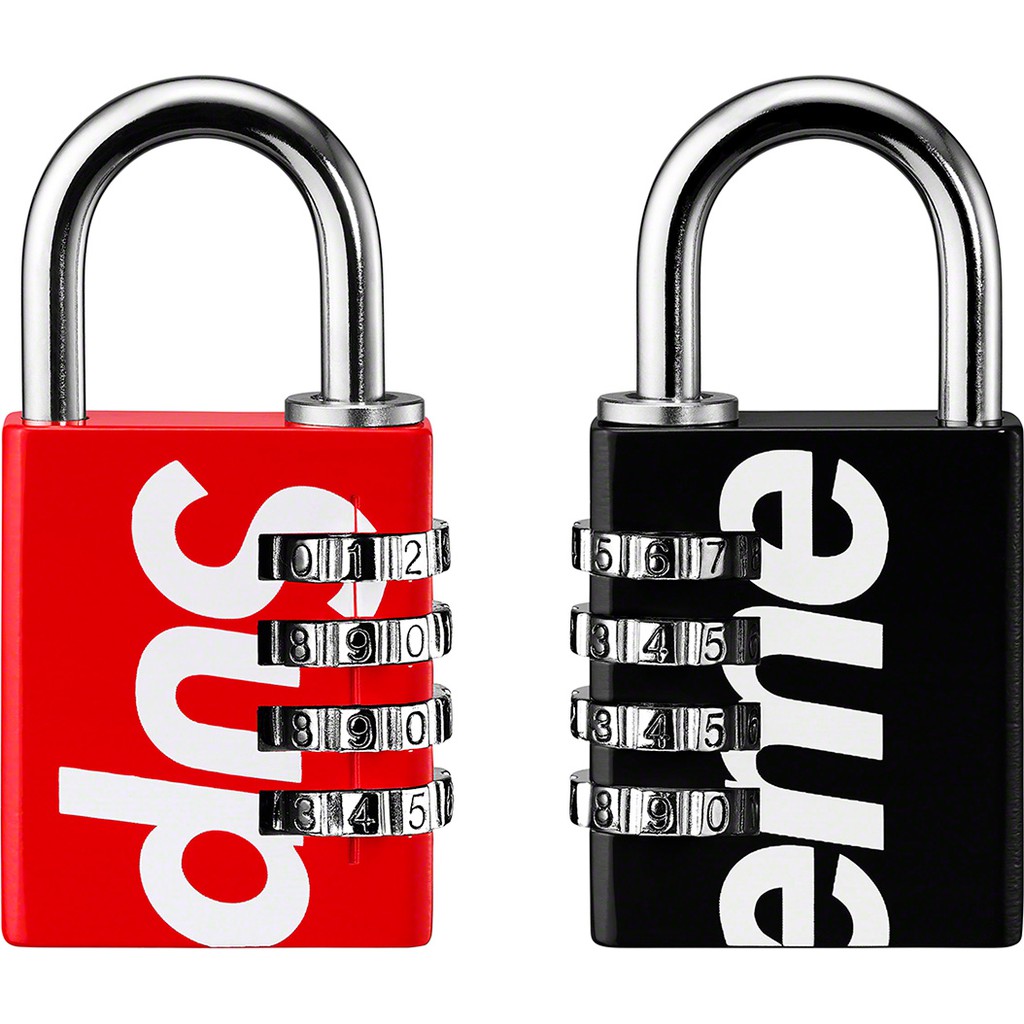 【Hills】Supreme Master Lock®️ Numeric Combination Lock 鎖頭 黑/紅 | 蝦皮購物
