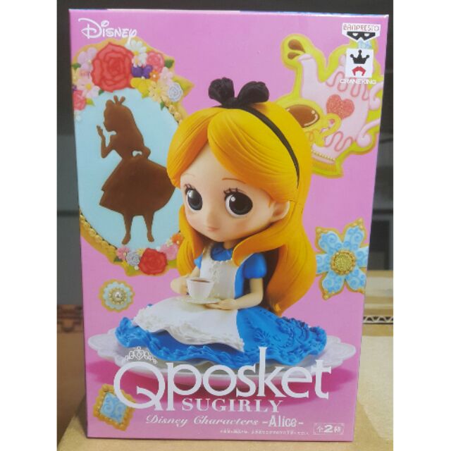 日本直送 日版 Q Posket 下午茶 愛麗絲 Sugirly Disney Characters -Alice 原色 | 蝦皮購物