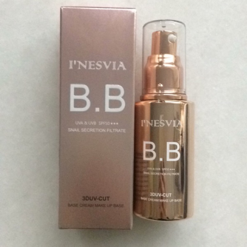 附發票 台灣製 INESVIA I’NESVIA 女神光金屬BB霜 輕透裸妝防曬 40mL | 蝦皮購物