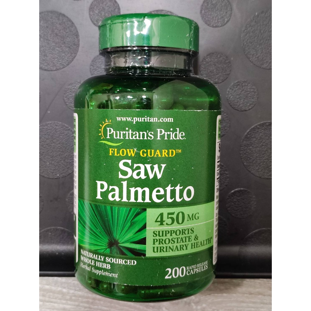 效期最新美國原裝普瑞登Puritan's Pride 鋸棕櫚 Saw Palmetto 450mg 200顆裝(大瓶裝) | 蝦皮購物