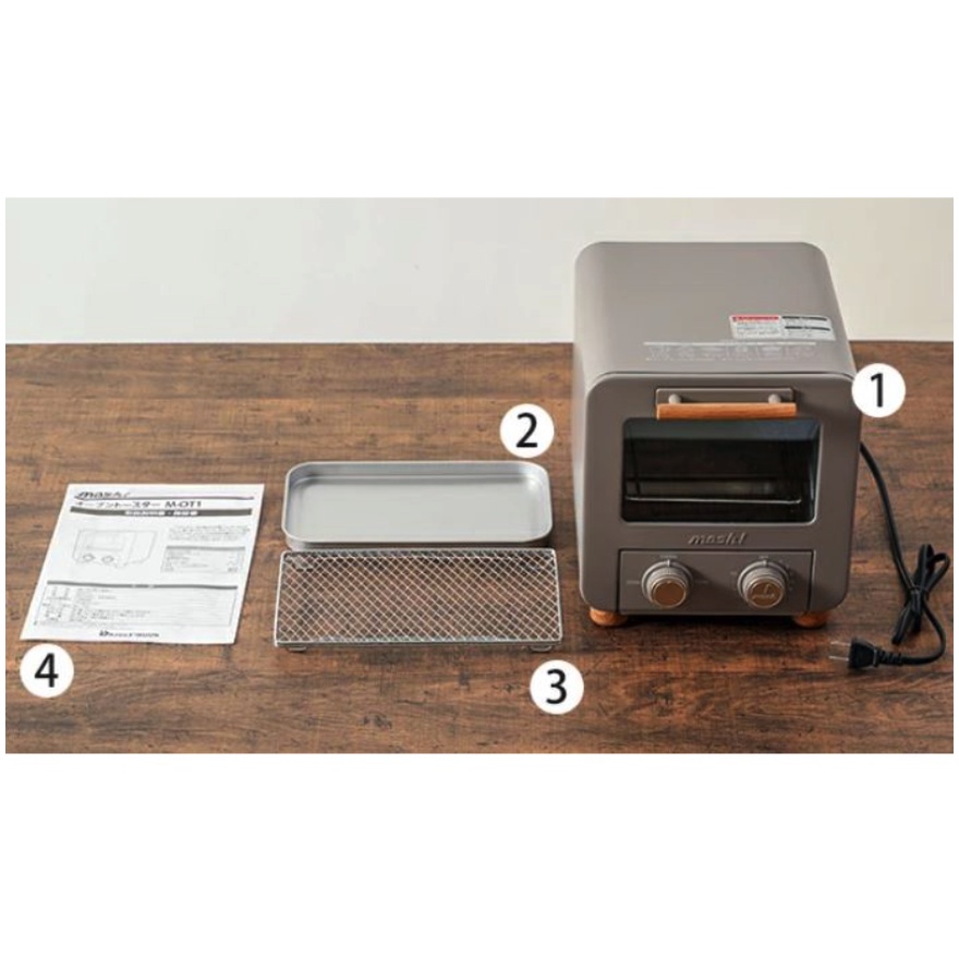 日本直送 mosh!電烤箱 M-OT1 BR 咖啡棕/現貨/時尚有型 | 蝦皮購物