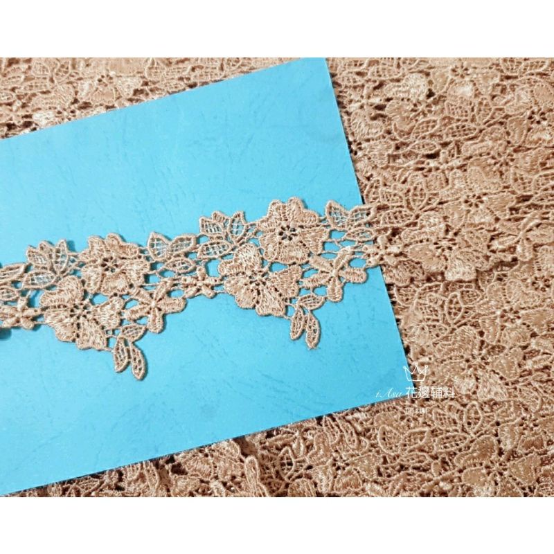 《iAsa愛莎の》手作材料 花邊輔黑/黃/酒紅/寶藍色水溶花邊寬5cm服裝飾花邊輔料 | 蝦皮購物