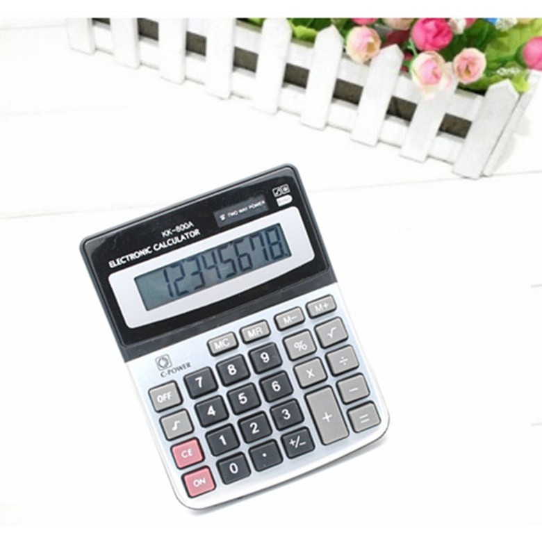 電子計算器 送電池 KK-800A 8碼 計算器 事務用 辦公用 計算機 電算機 可關 按鍵音 防滑腳墊 好按不滑動 | 蝦皮購物