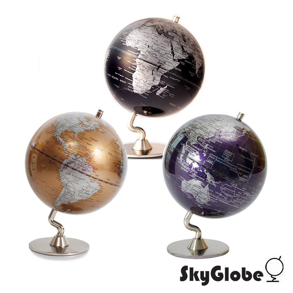 【SkyGlobe】5吋鏡面時尚地球儀 共三色 (英文版)《屋外生活》 | 蝦皮購物