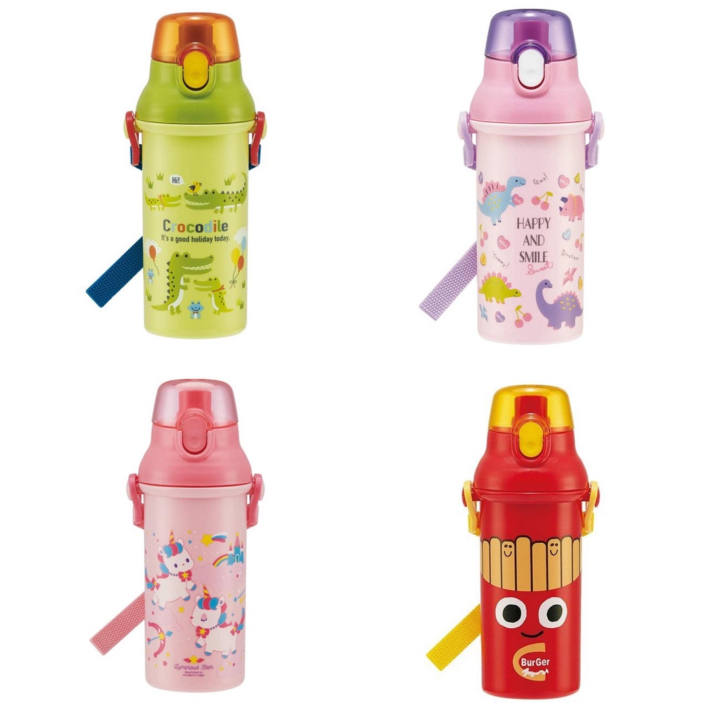 SKATER 鱷魚 恐龍 AG抗菌塑膠彈蓋直飲水壺(PSB5SANAG/480ML) 日本製 | 蝦皮購物