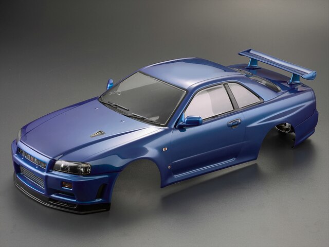 1/10 GTR R34 Skyline BNR34 RC PC 漂移車身外殼全身 257mm 軸距 195mm 寬,適 | 蝦皮購物