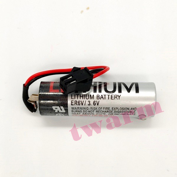 型號：ER6V 3.6V （黑色接頭-2(蝴蝶），PLC 工控 不充電 | 蝦皮購物