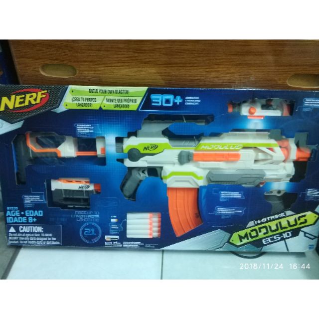 又心小舖。殺特價1788元 NERF Modulus ecs-10 自由模組 玩具衝鋒槍款盒裝新品 電動槍款 孩子寶熱火 | 蝦皮購物