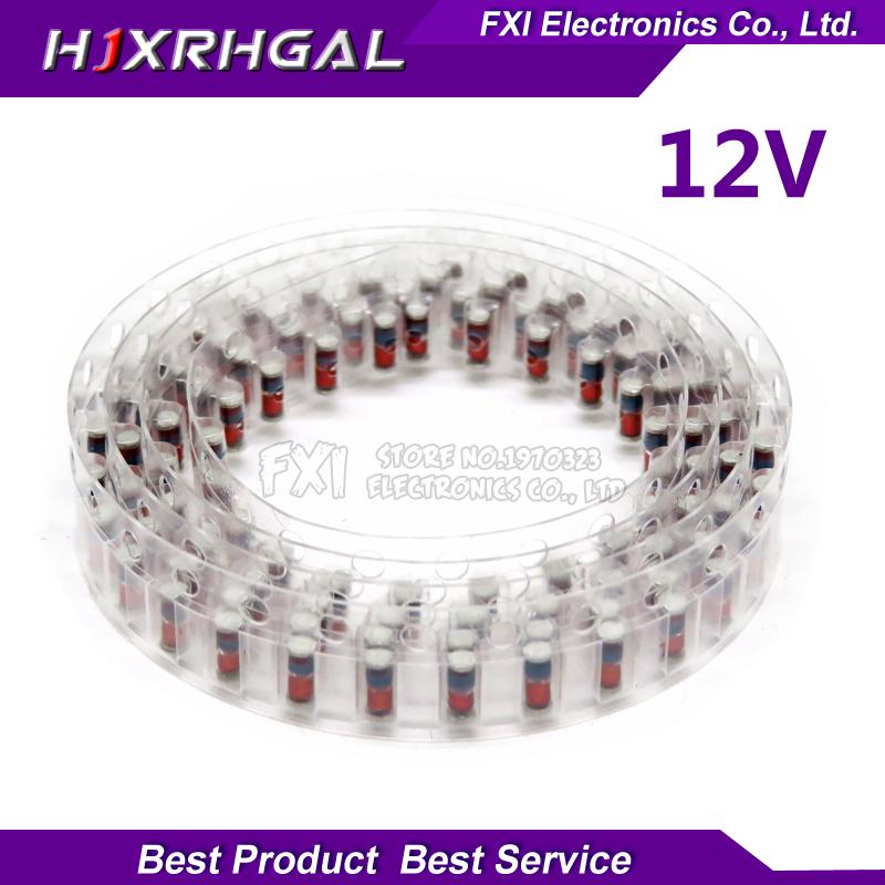 200pcs ZMM 12V LL34 SMD 穩壓二極管封裝 1/2W 0.5w 芯片穩壓二極管 | 蝦皮購物