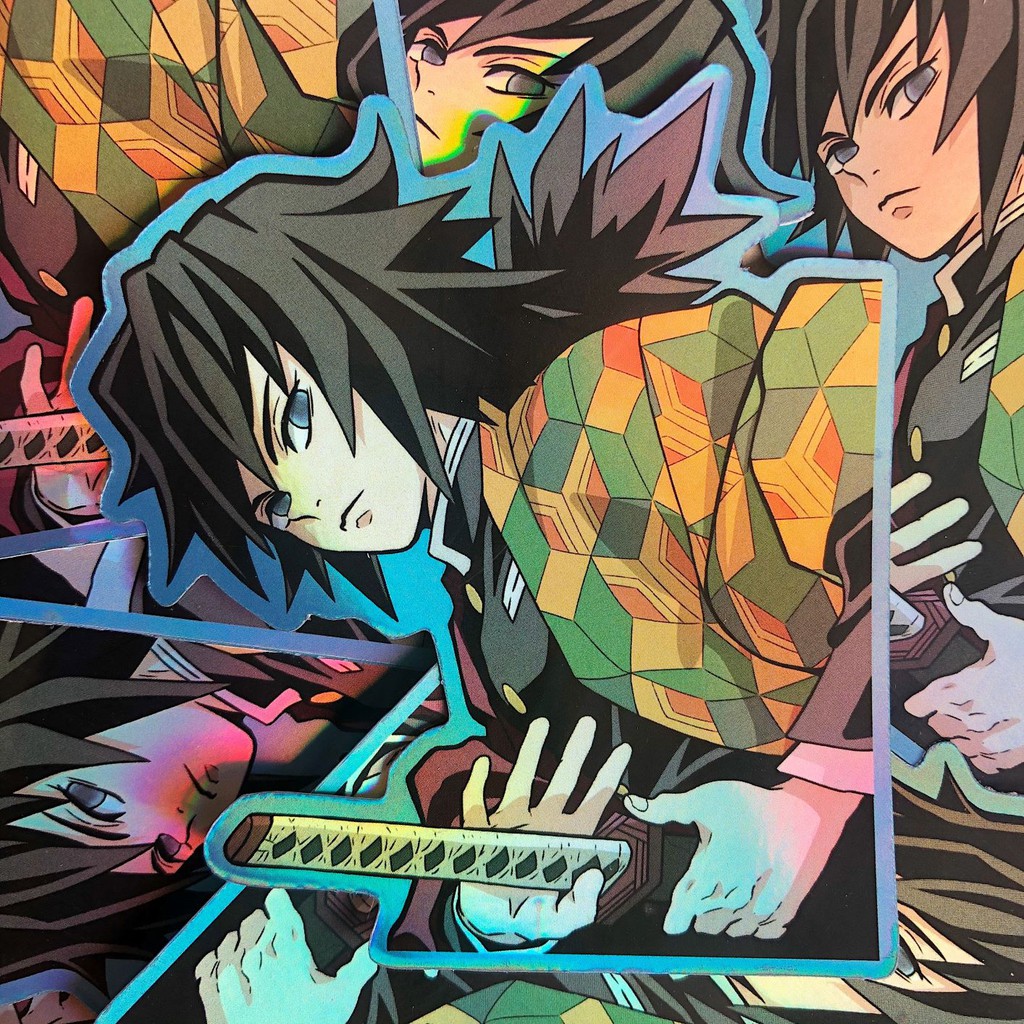 Kimetsu no Yaiba Demon Slayer Hologram Sticker Tomioka Giyuu | 蝦皮購物