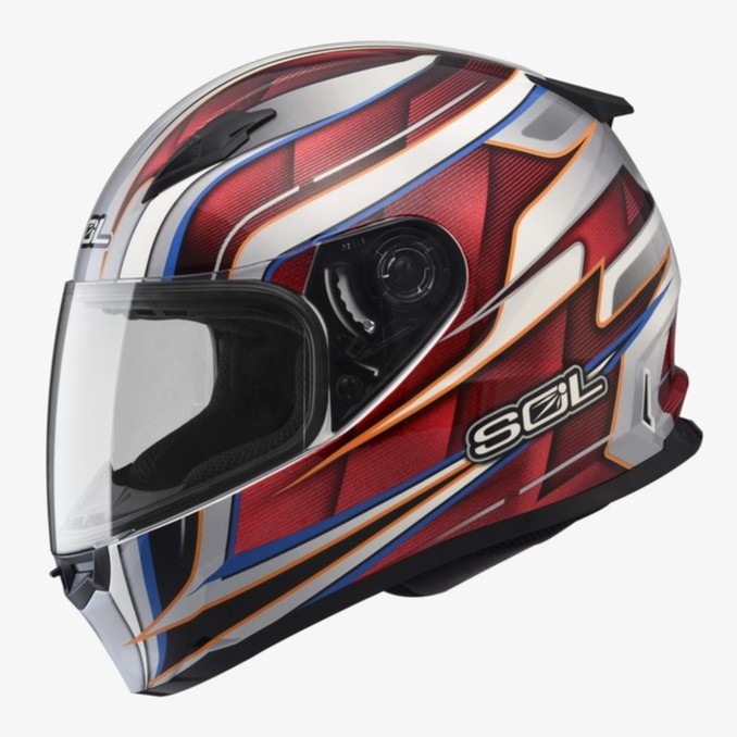 停產-SOL 安全帽 SF-2M SF2M 新世紀 白紅 抗UV 雙D釦 通風透氣 全罩 安全帽《比帽王》 | 蝦皮購物