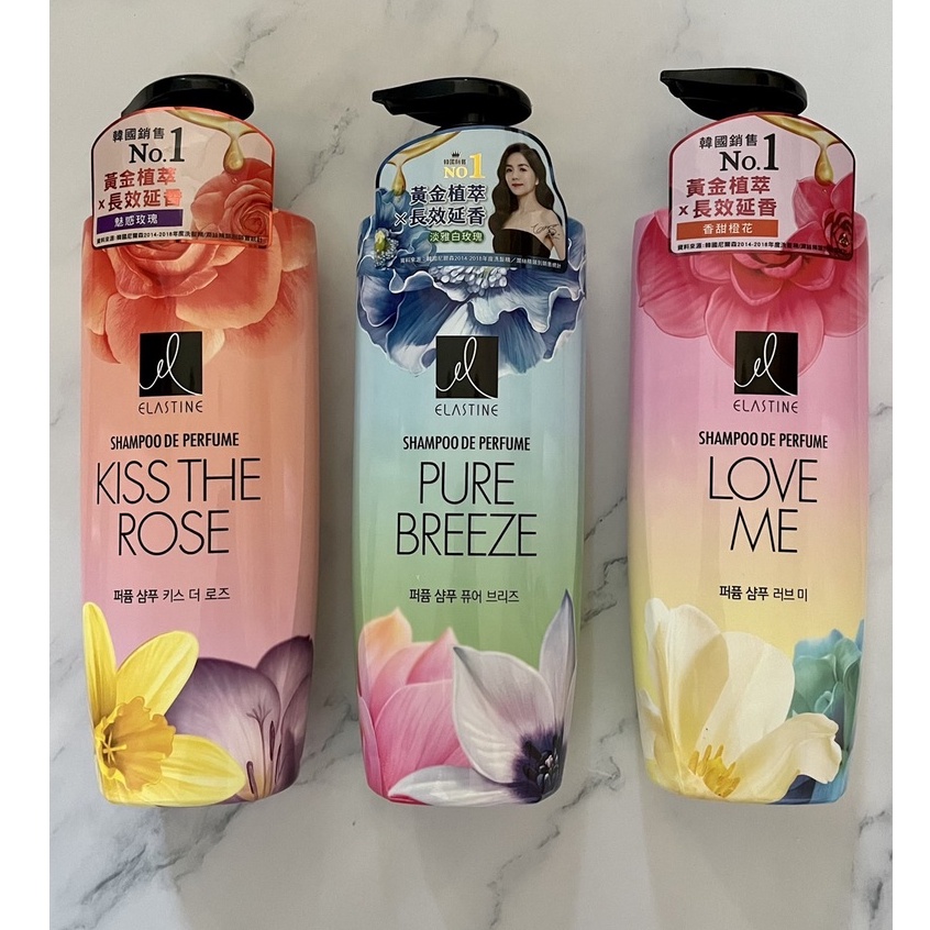 【IU SHOP】附發票 韓國 ES Elastine 香水潤髮乳 洗髮精 大馬士革玫瑰 永恆珍愛 甜蜜愛戀 600m | 蝦皮購物