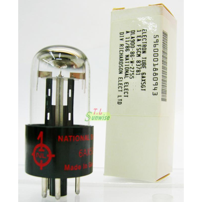 中國 6Z5P (NIB︽NO:6507 德國 NATIONAL 6AX5 GT ( 6X5 ; 6U5C 真空管 一只 | 蝦皮購物