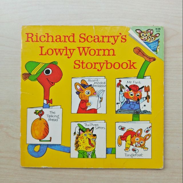 Richard scarry's lowly worm storybook | 蝦皮購物