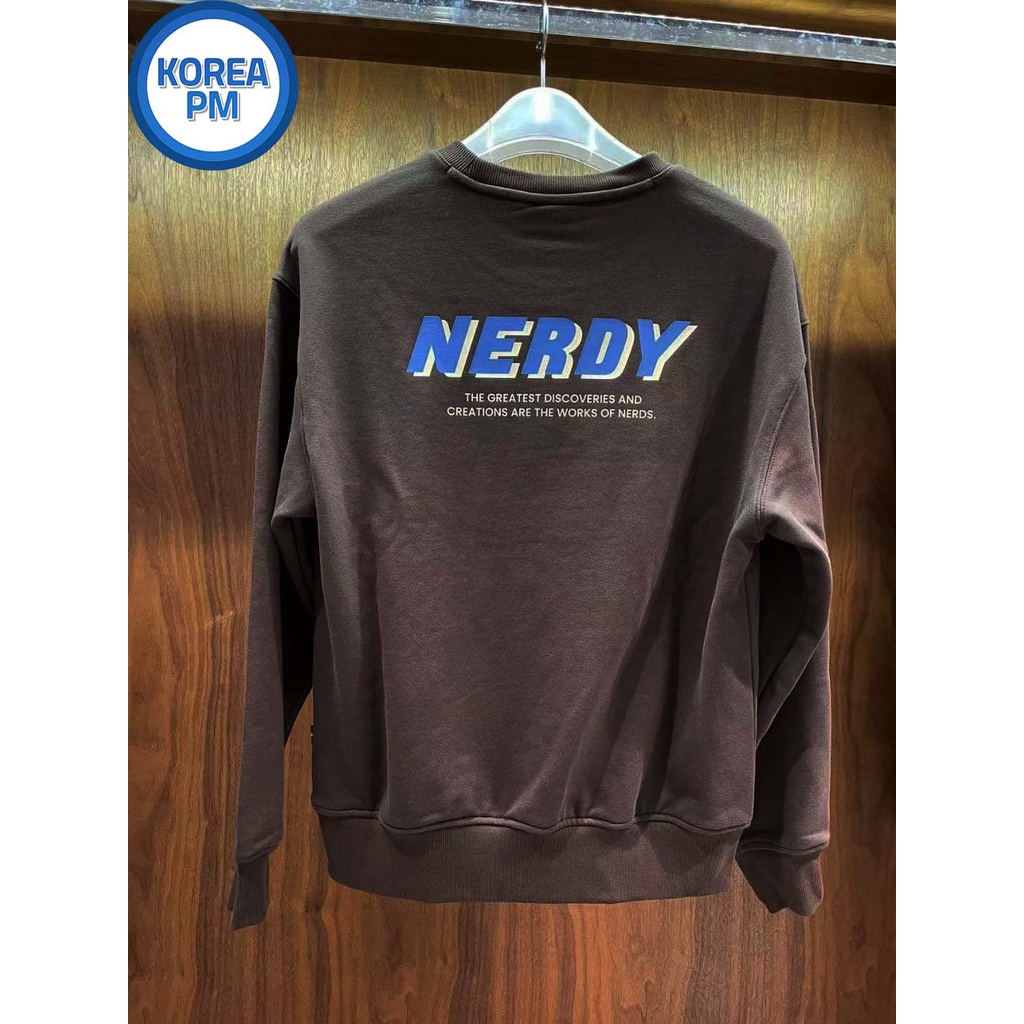 [KOREA PM] 韓國 NERDY 22FW Layered Cursive 大LOGO 大學T 套裝 秋冬新款 | 蝦皮購物
