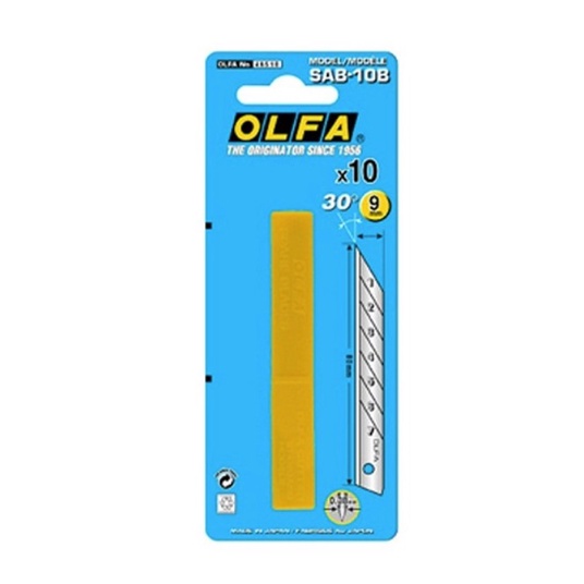 【OLFA 30度專業細工刀刀片SAB-10B】10片/包 KD-457 | 蝦皮購物