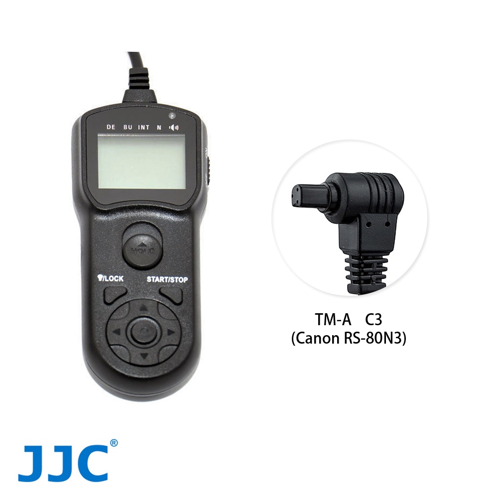 JJC TM-A C3 液晶定時 快門線 用於長時間曝光及穩定拍照(相容Canon RS-80N3) | 蝦皮購物
