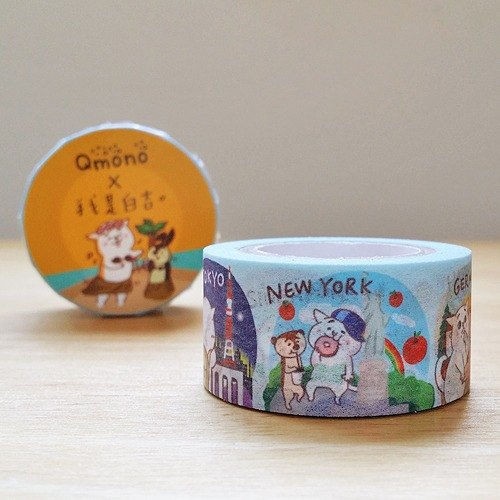 Qmono x 我是白吉 原創紙膠帶 vol.2 / 白吉遊世界 (QMT-JI07) | 蝦皮購物