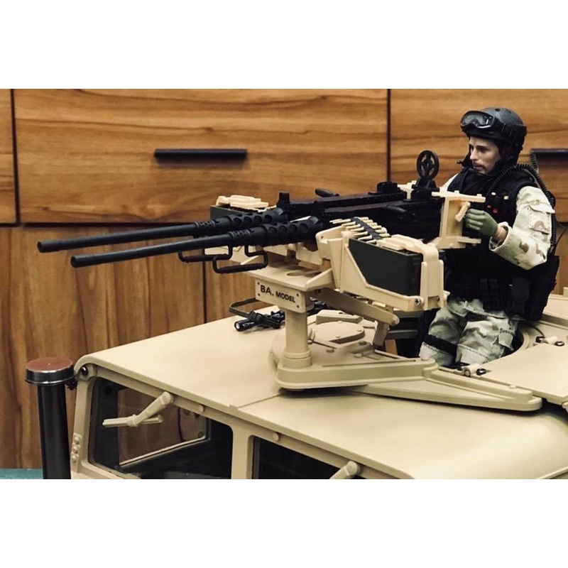 BA model 1/10 悍馬 P408 M2 50機槍 雙槍 小彈箱 H04 恆冠 | 蝦皮購物