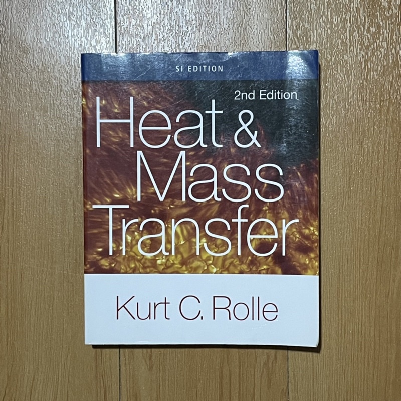 Heat & Mass Transfer 2nd Edition 熱傳學第二版 | 蝦皮購物