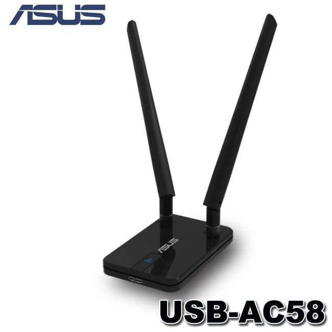 【3CTOWN】限量 含稅附發票 ASUS華碩 USB-AC58 雙頻AC1300 雙天線 USB無線網卡 | 蝦皮購物