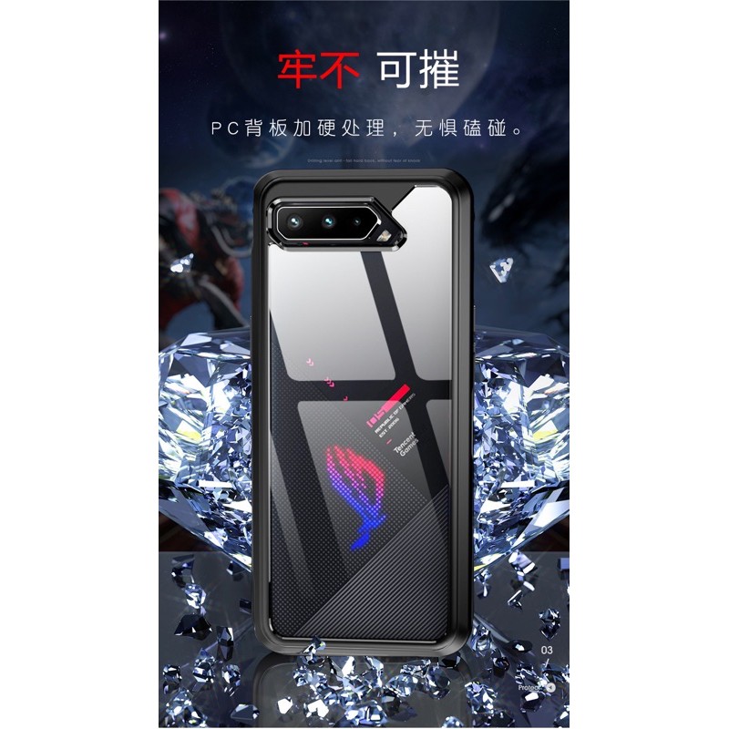 ASUS ROG Phone 2和ROG3和ROG5和RO6 /ROG7四角氣囊殼 ROG2全包防摔透明軟殼 手機殼 | 蝦皮購物