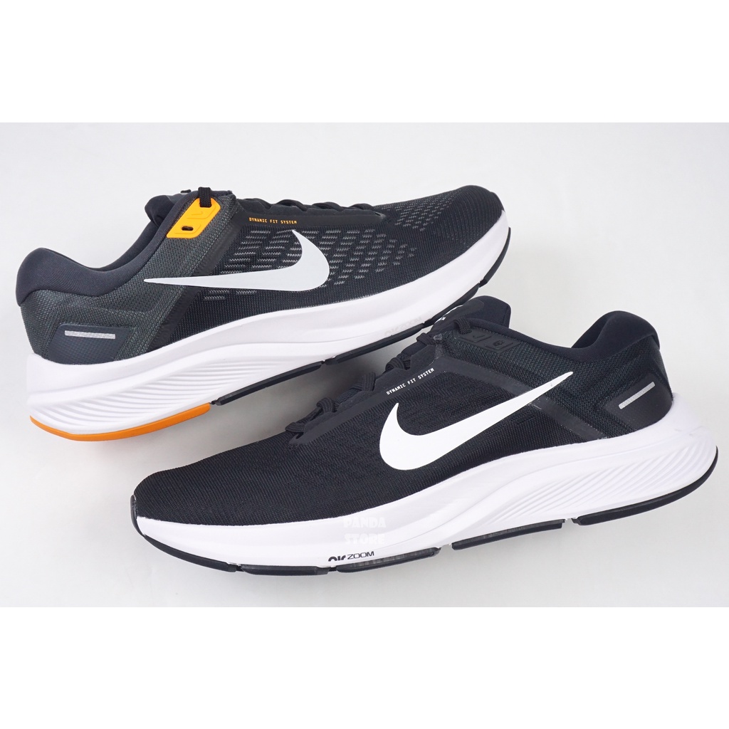 胖達）NIKE AIR ZOOM STRUCTURE 24 慢跑鞋 DA8535-001 黑 003 黑橘 男鞋 | 蝦皮購物